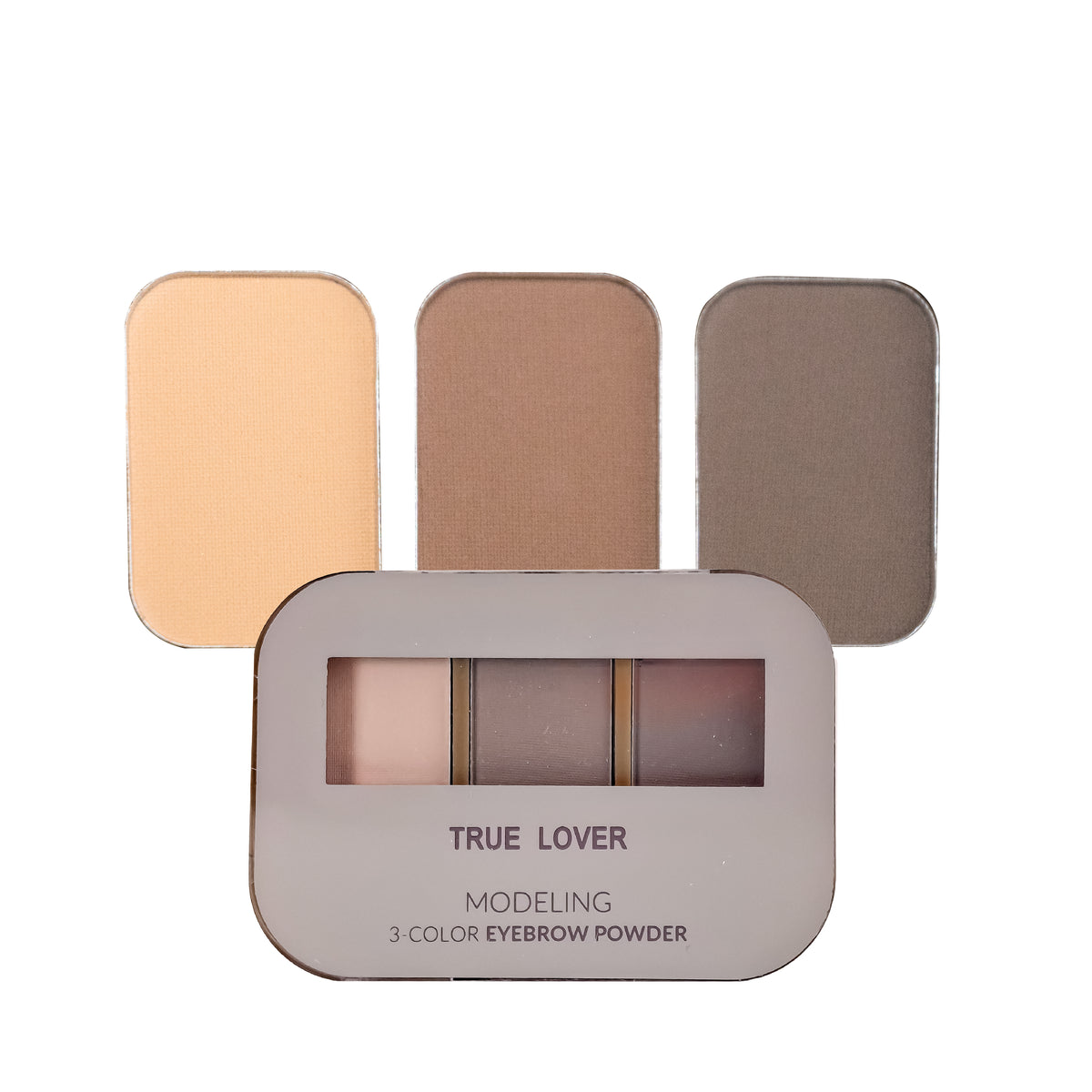 Modeling 3-Color Eyebrow Powder | Polvo para cejas de 3 tonos – True Lover
